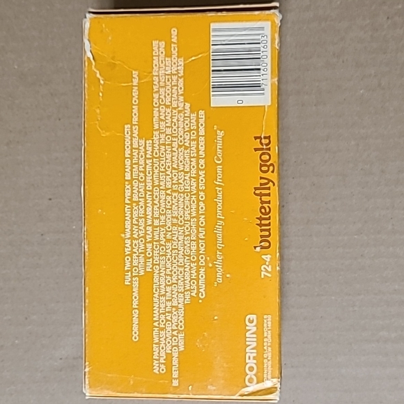 Pyrex | Dining | Pyrex Butterfly Gold Butter Dish 724 | Poshmark